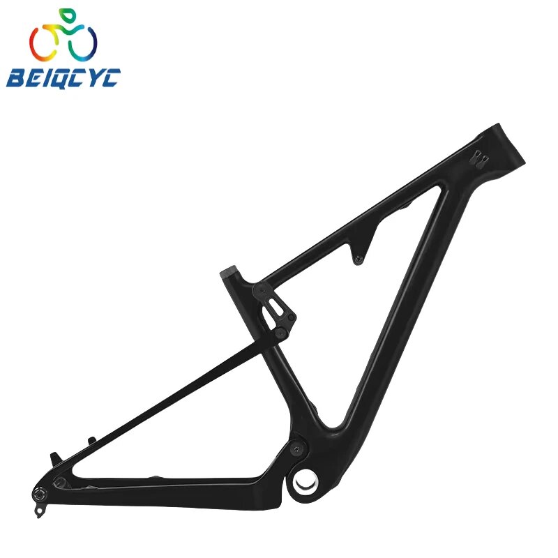 Карбоновая рама для горного велосипеда 29 дюймов, 100 мм хода, для дисковых тормозов Черный, M 148mm Matt, Black