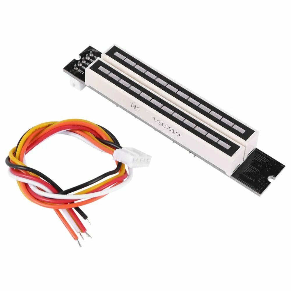 Двойной 12-дюймовый светодиодный индикатор уровня музыки Spectrum VU Meter Amplifier()