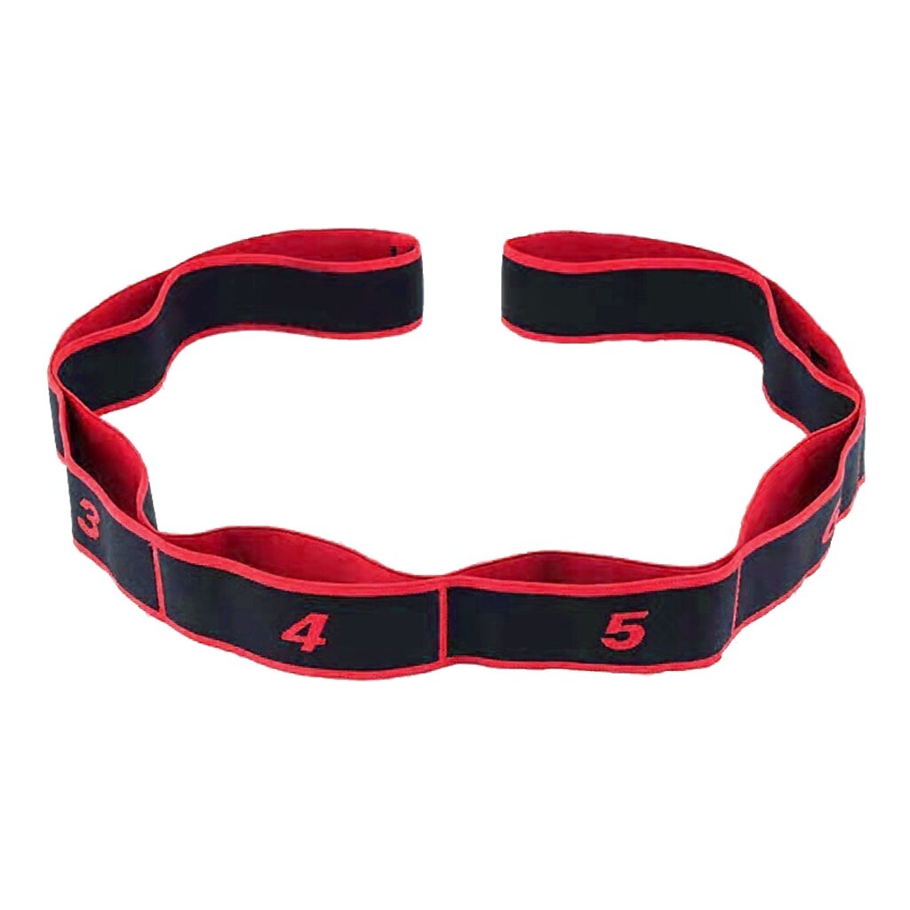 Йога стрейч ремень очень эластичный фитнес сопротивление полосы резинкой с 8 петельные