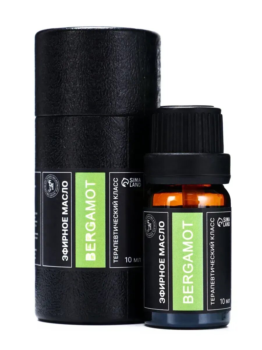 Эфирное масло Бергамот, 10 мл, в тубусе