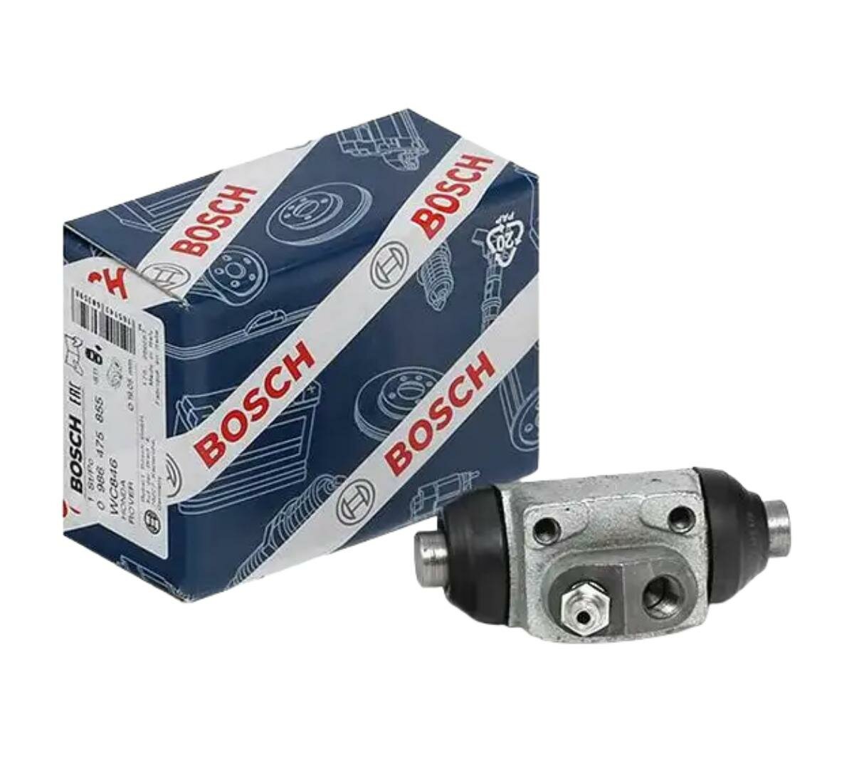 Цилиндр тормозной BOSCH 986475855 рабочий, Honda Civic 1.4, 1.5, 2.0 TD 97-01, Hyundai Accent, Elantra, Matrix 1.3, 1.5, 1.6, 1.8, 2.0, 1.5 CRDi 00-
