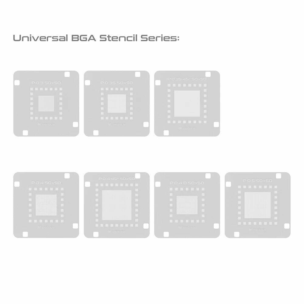 Martview Universal BGA Шаблон для реболлинга 7шт