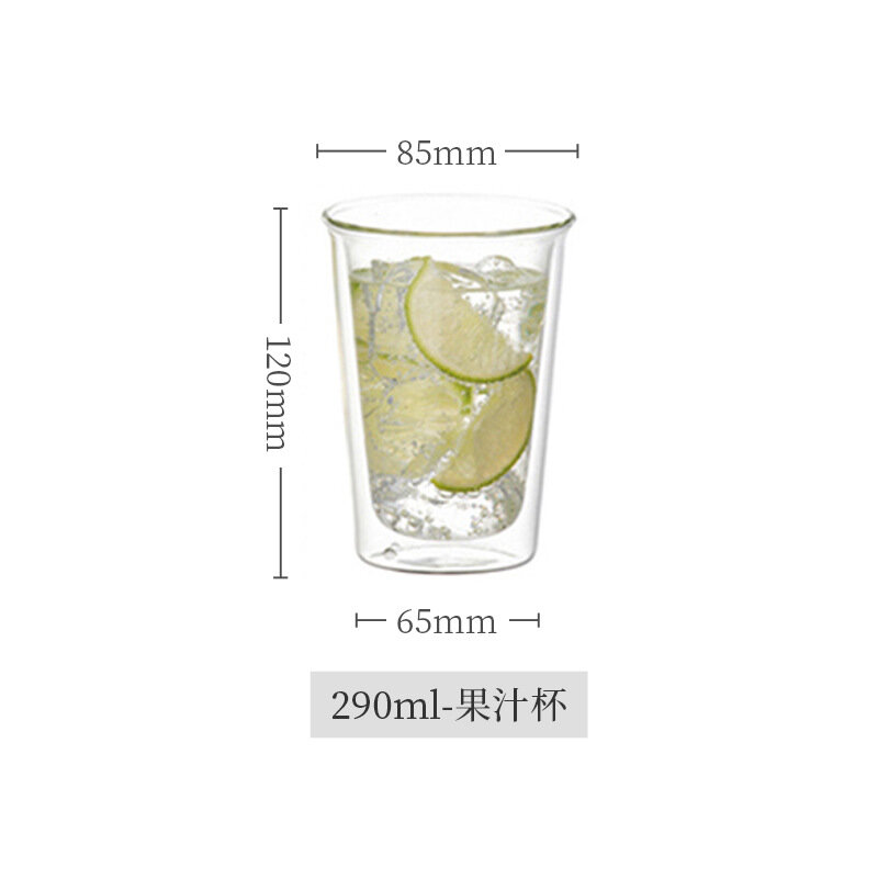 Японская чашка KINTO KRONOS с двойным слоем стекла, кофейная чашка, чашка для холодного чая, чашка для шампанского, чашка для воды, чашка для молока