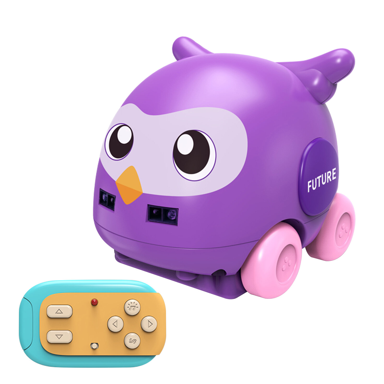 RC Cartoon Car для детей 1/32 Многофункциональный радиоуправляемый автомобиль с жестовым сенсором, следованием и обходом препятствий, Цвет: Фиолетовый Сова, Хаки, Размер: 11*7*7.5см (Фиолетовый Сова), 9*8.5*7.5см (Хаки), Материал: ABS, Электронные