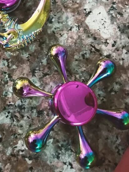 Шестигранный стальной фиджет-спиннер с металлическим корпусом, игрушка для снятия стресса, детская игрушка для учебы