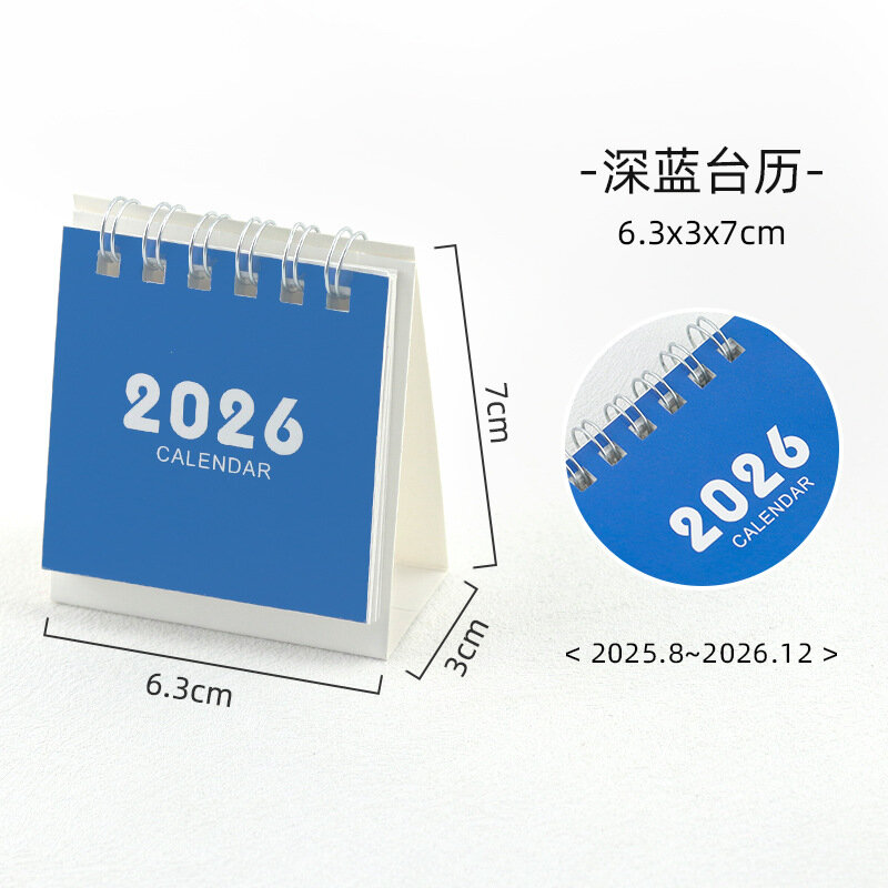 2026 Настольный календарь-планировщик, простой свежий настольный календарь, мини-настольный креативный блокнот, оптовая продажа