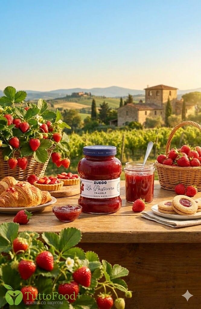 Конфитюр ZUEGG для выпечки из клубники 700г