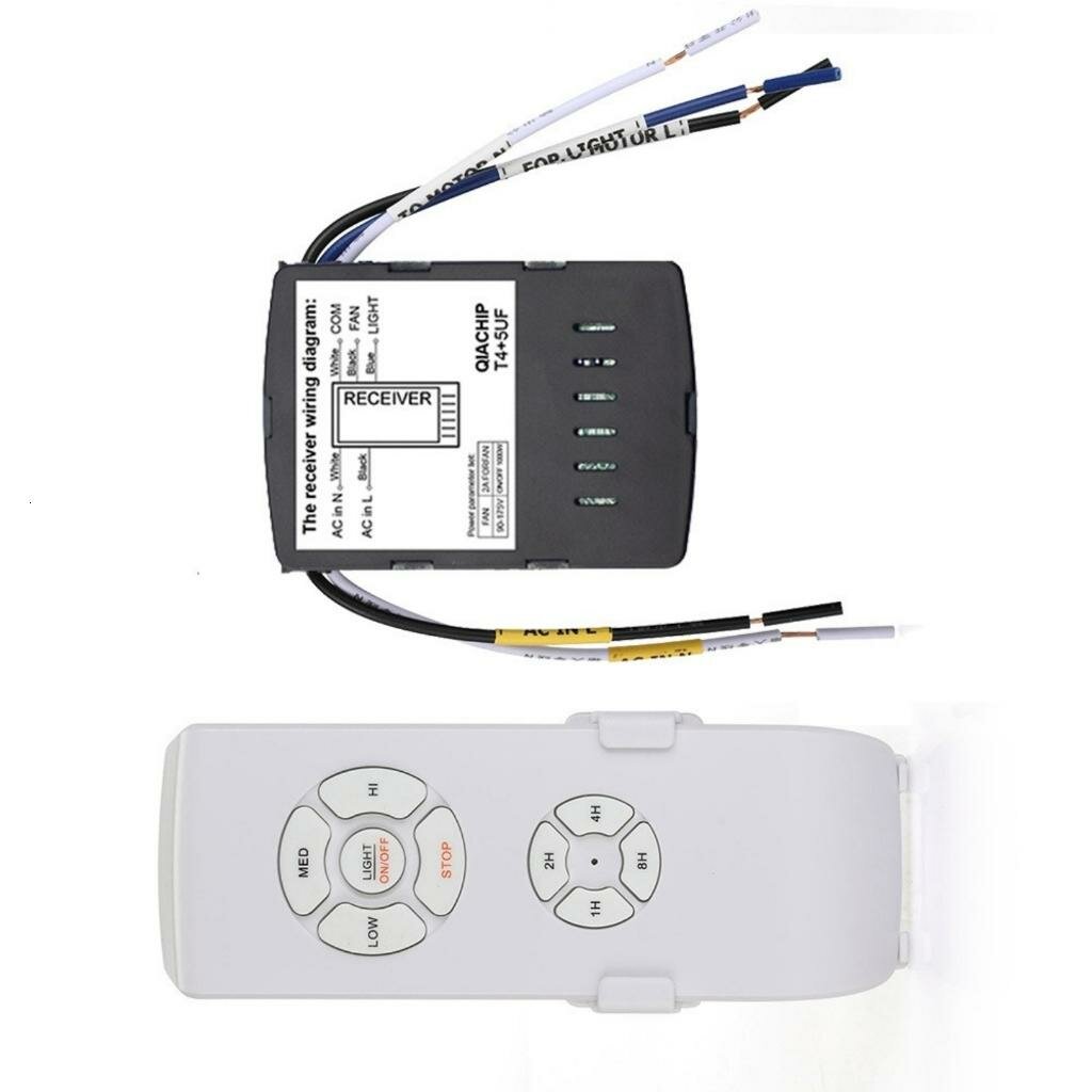 Комплект радиопередатчик–приёмник 433 МГц для вентиляторов и светильников, Напряжение переменного тока 220В