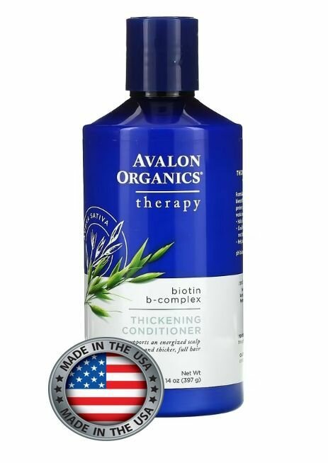 Avalon Organics, кондиционер для густоты волос, с биотином и В-комплексом, 397 г