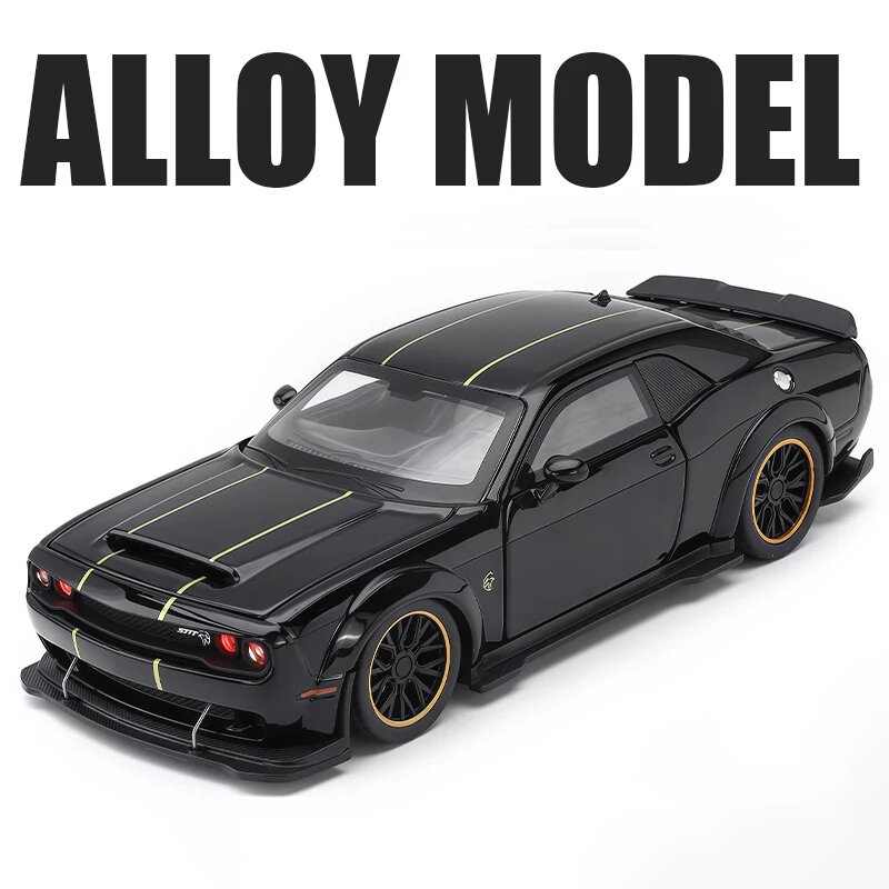 Maisto Challenger SRT Hellcat 2024 1:32 Черный, Black