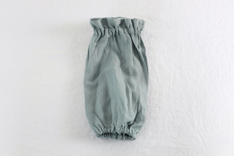 25N Простые однотонные чистые льняные защитные рукава для дома, кухни, офиса, взрослых, детей, легко сохнут