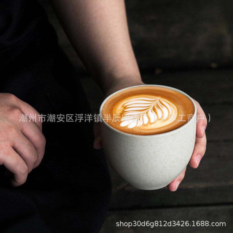 Японская ретро керамическая ручная кофейная чашка для латте, латте арт, капучино, кофейная кружка с рисунком свиньи, 280 мл