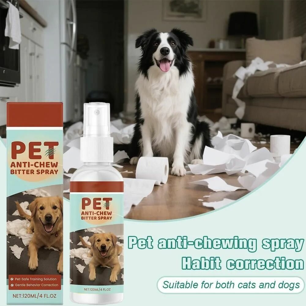 Антигрызин 120 мл спрей от грызения для кошек и собак, безопасный