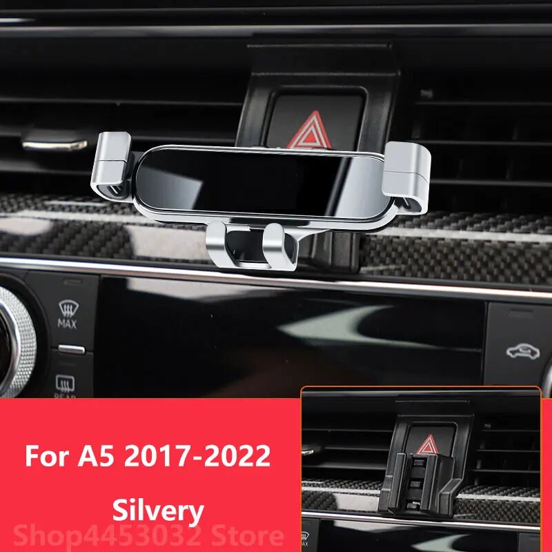 Автомобильный держатель для мобильного телефона Audi A5 Sportback B9 B8 2022, вращение на 360 градусов, специальный кронштейн, зажимные аксессуары 2021 2020 2011