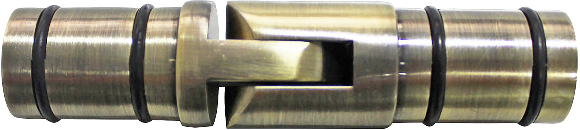 Соединитель эркерный металл цвет золото антик