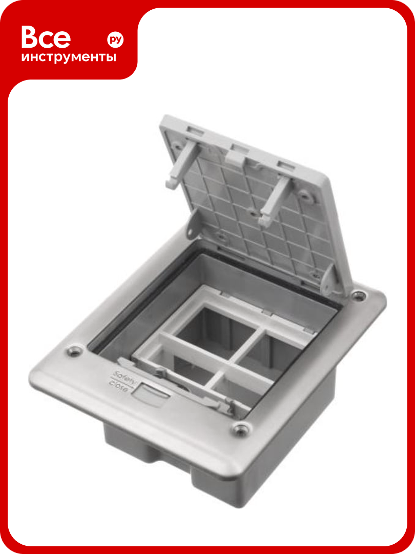 Встраиваемый люк Экопласт LUK/2+2ST66 на 2 поста+2 модуля без коробки, IP66, сталь