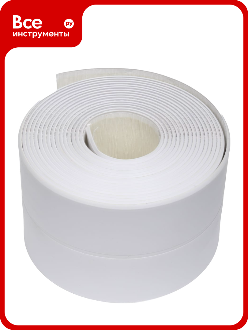 Бордюрная лента 4walls (30х30 мм; 3.3 м; белая) 121635