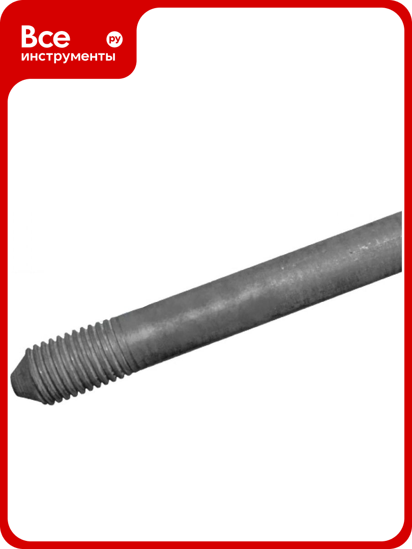 Стержень заземления EZETEK 16х1500мм, горячий цинк 61064