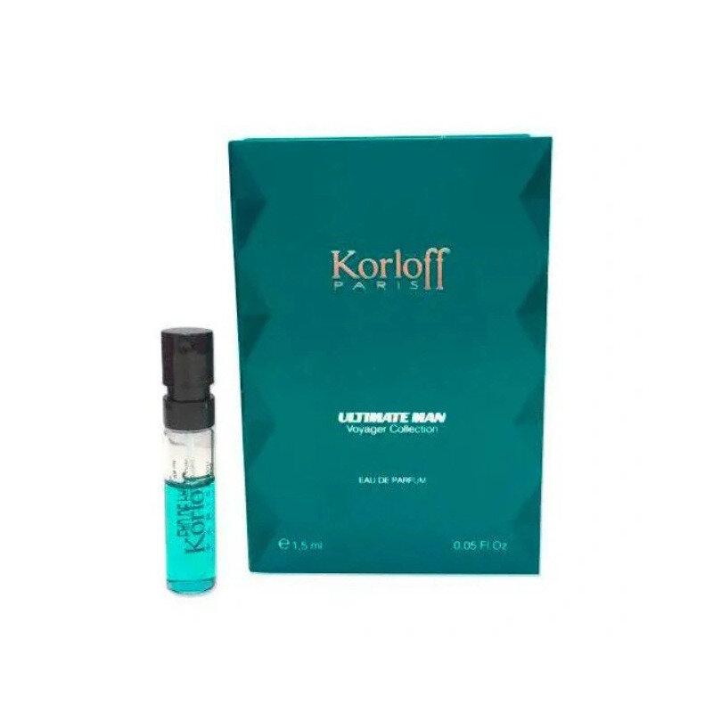 Парфюмерная вода Korloff Paris Ultimate Man миниатюра 1.5 мл / Пробник духов Карлофф Париж Ультимейт Мен