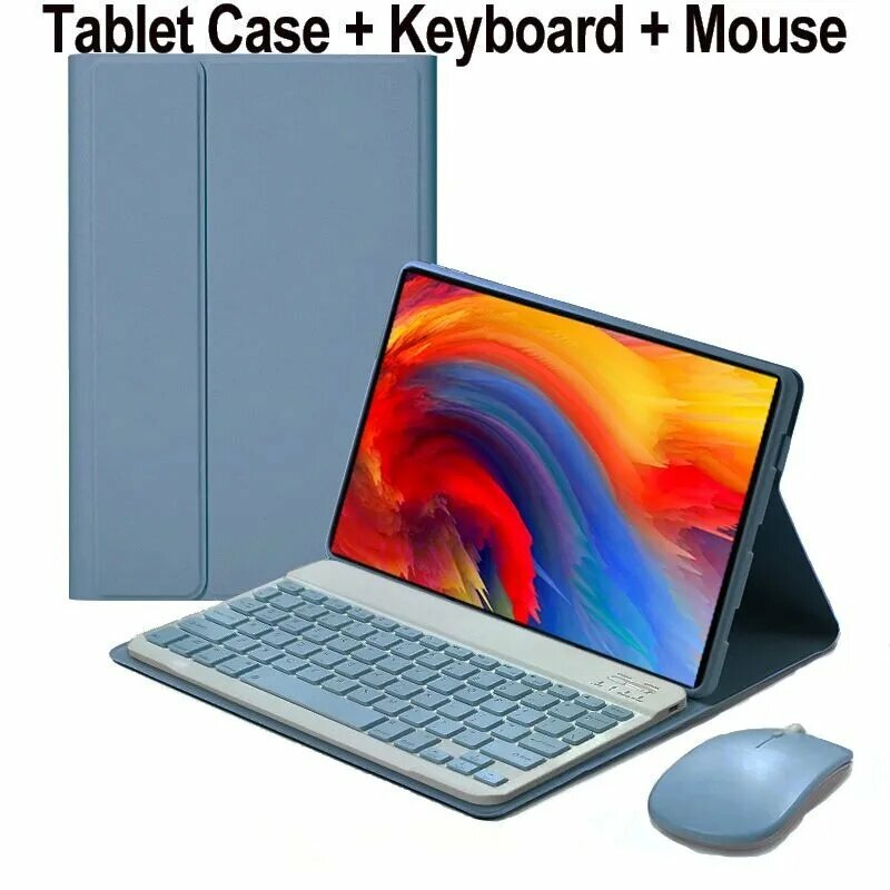 Чехол для Lenovo Tab P11/Plus 11 дюймов, для Xiaoxin Pad 11 2020 TB-J606F/L Pad Plus 2021 TB-J616F/L/J607F/L Съемный защитный чехол с русской клавиатурой и мышью.