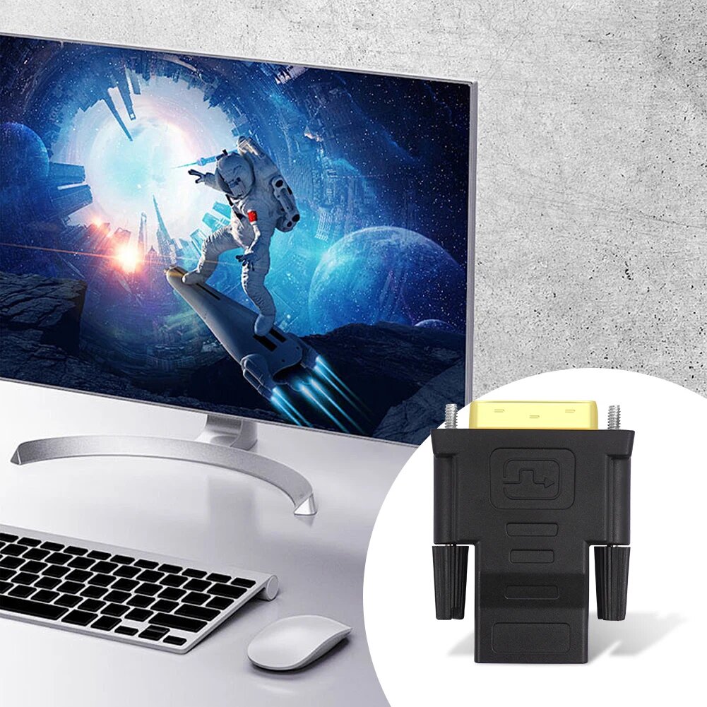 Конвертер порта DVI-D 1080P «папа-мама» DVI-D 24+1 в HDMI-совместимый кабельный адаптер Видеоконвертер для монитора проектора HDTV