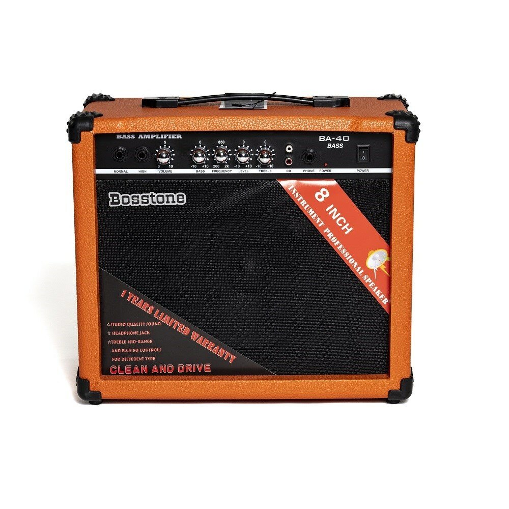Басовый комбоусилитель Bosstone BA-40W Orange