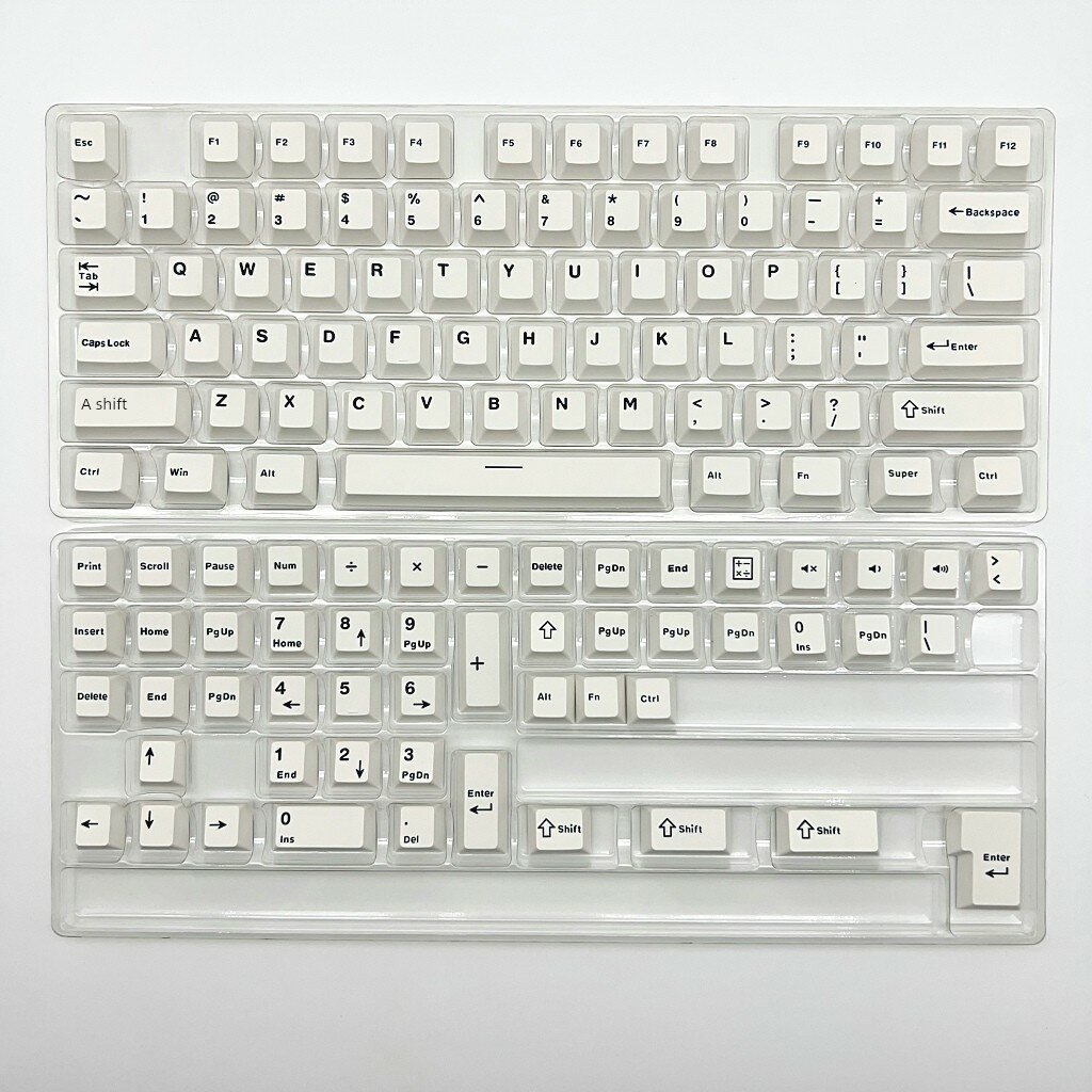 PBTFANS™ WOB BOW PBT Механические Клавиатурные Каппы Белого Цвета OEM Высота 2019 Год