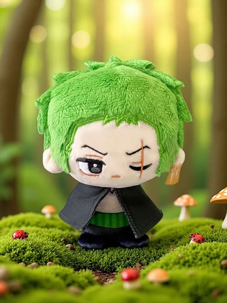 Аниме Мягкие Игрушки Ван-Пис Зоро Ророноа / One Piece Zoro Roronoa Плюшевая Кукла Игрушка 12CM