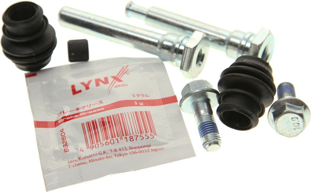 Комплект направляющих тормозного суппорта передних задних LYNX AUTO BC-2067 Ford Fiesta Vi 08->, Mazda 2 De 07->, Nissan Juke 10->, Teana J32, L33 08->, Tiida C11 07->, Nissan Patrol Y62 10-> 10 мм