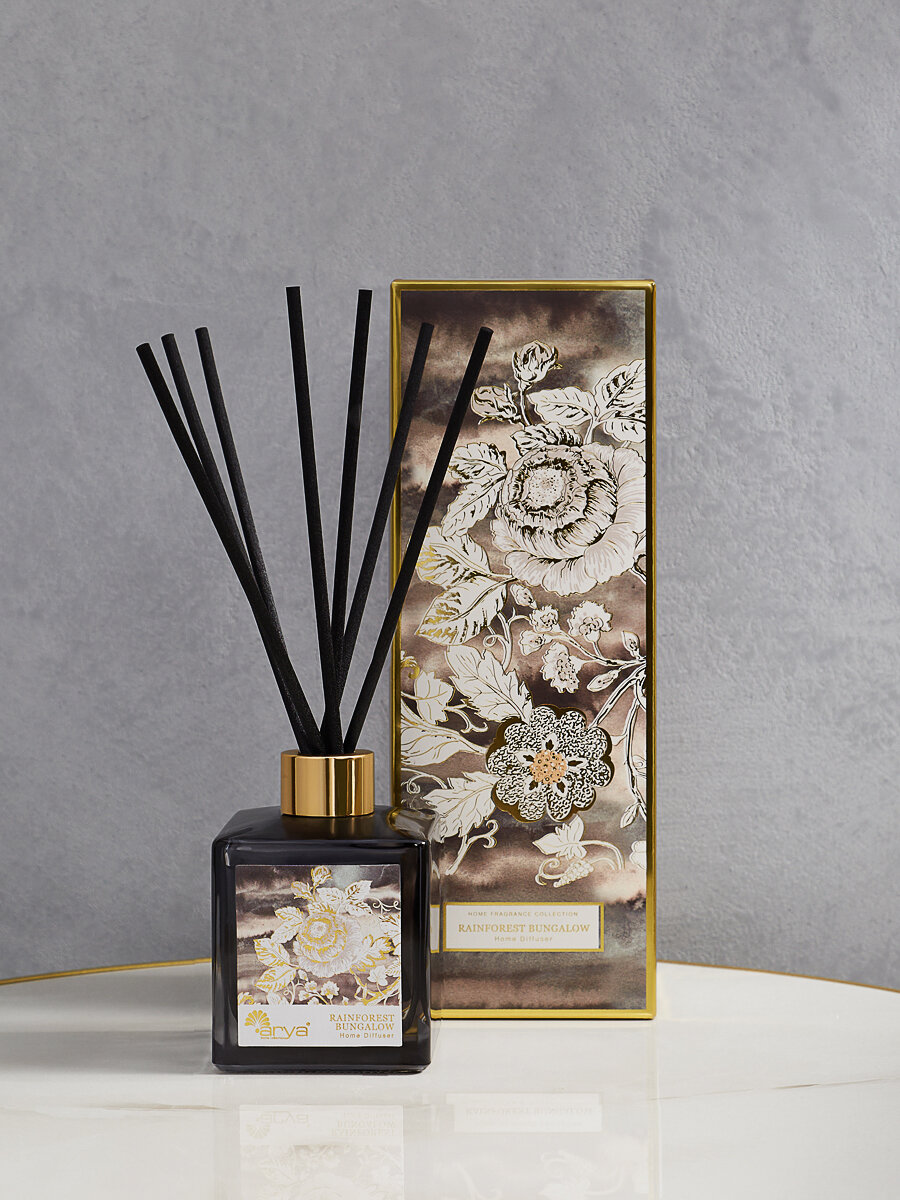 Диффузор ароматический с палочками для дома Floral Rainforest Bungalow 180 мл
