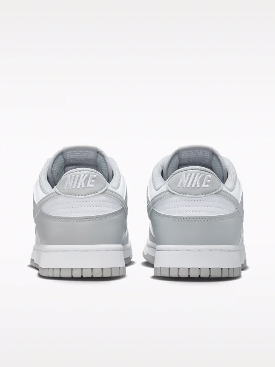 Кроссовки NIKE DUNK LOW HF5441-105, размер 44 EU, серый/белый — фото 1