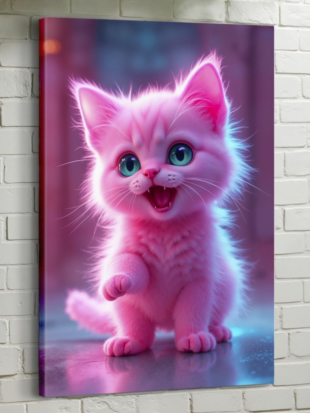 "Pink Pop" - картина на холсте, 60x40 см.