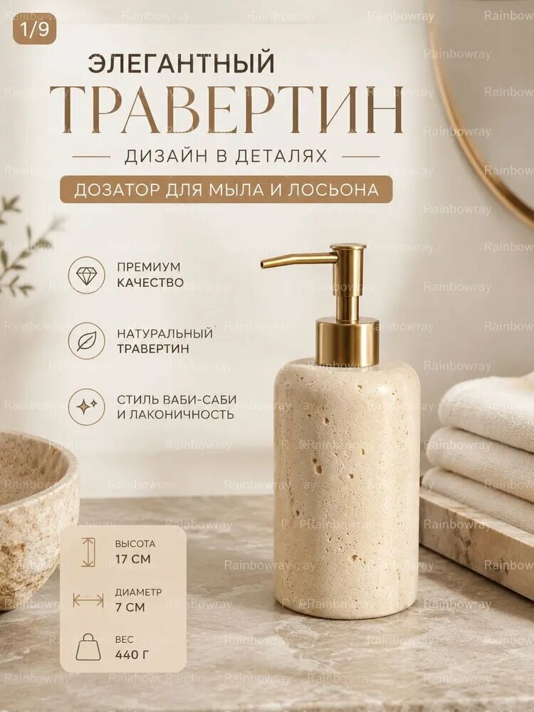 Дозатор для жидкого мыла механический 150 мл