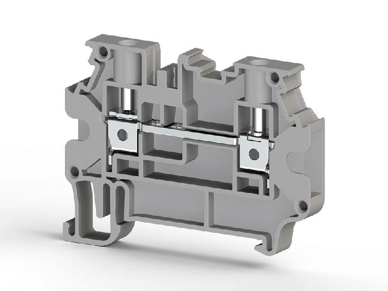 Клеммник на DIN-рейку 4кв. мм 2 ряда перем. сер. AVK 4R Klemsan 304390