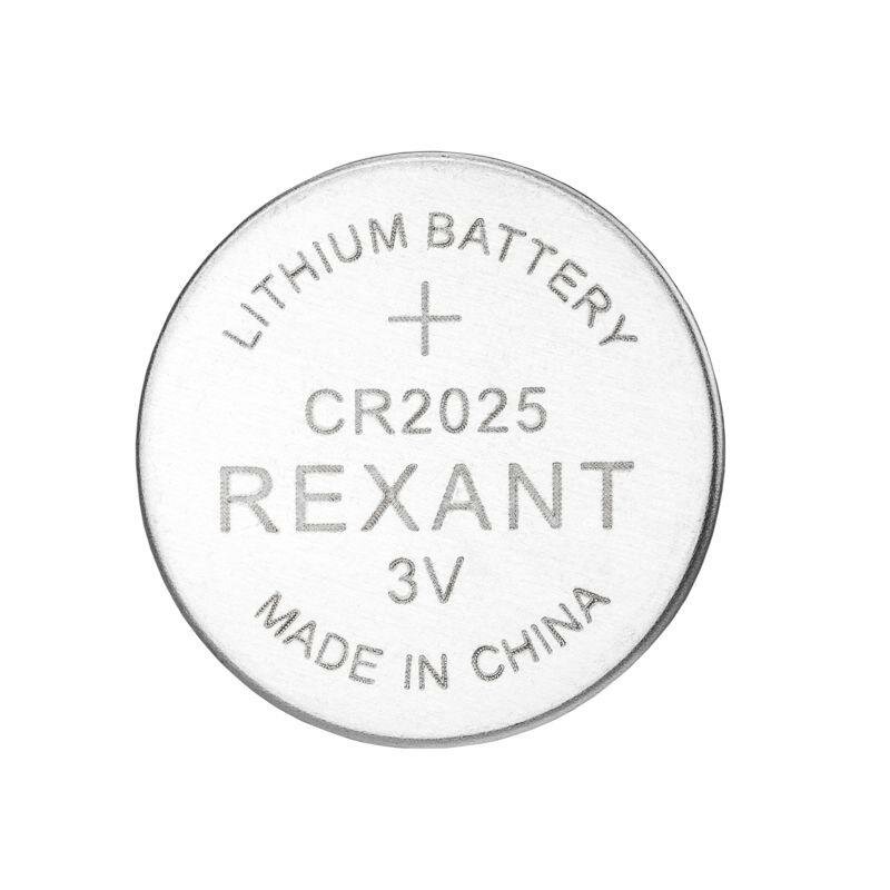 Элемент питания литиевый CR2025 3В (блист.5шт) Rexant 39-1107