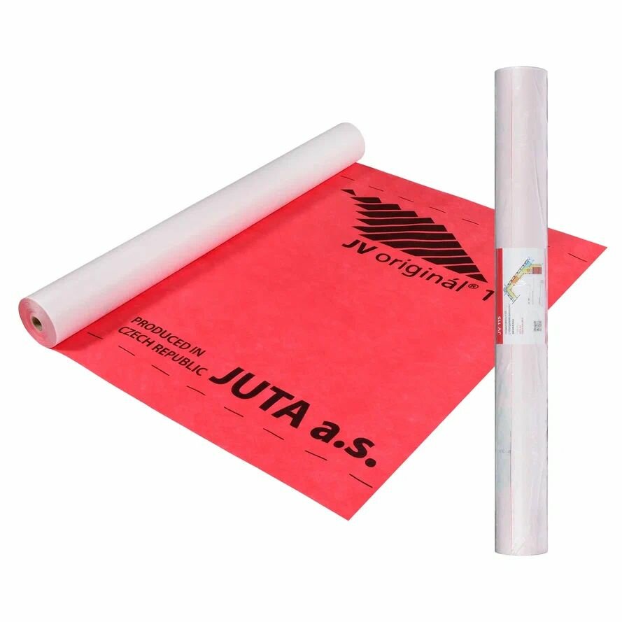 Подкровельная супердиффузионная мембрана, JV 115 RED, 115 г м2, 75 м2, Чехия