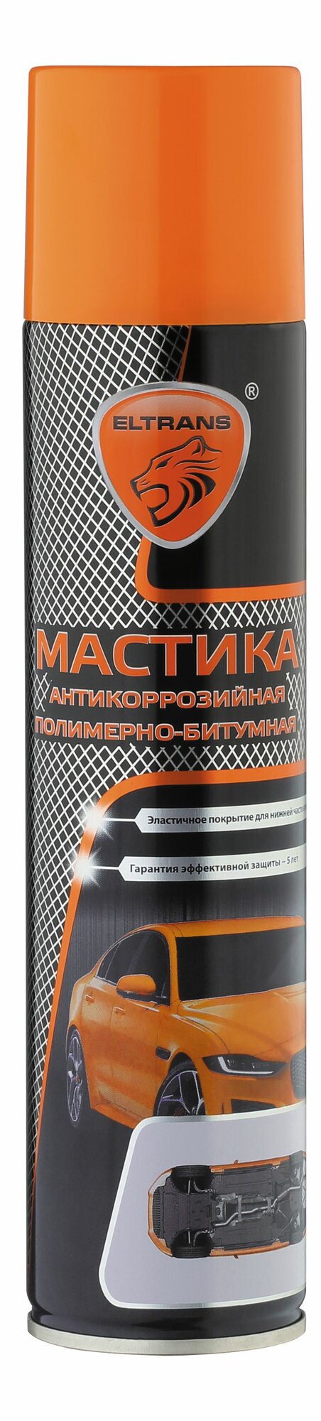 Антикоррозийная мастика полимерно-битумная аэрозоль 400 мл ELTRANS EL-0207.03 ELTRANS EL-0207.03