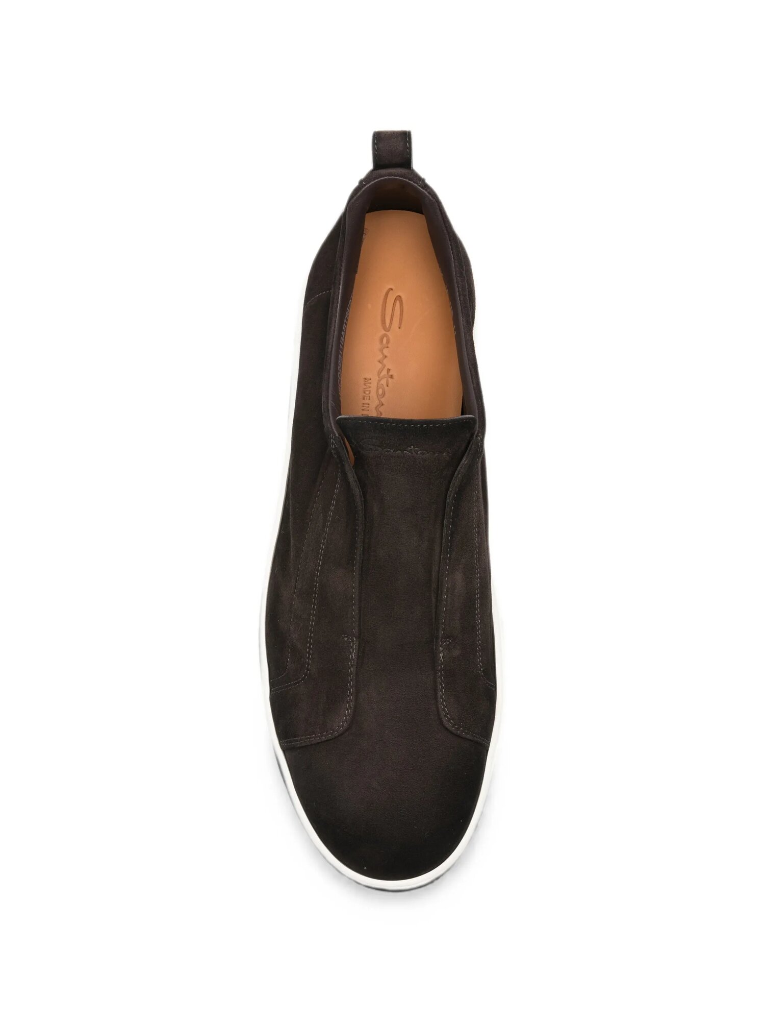 Кроссовки Santoni Victory, размер 8.5, коричневый/серый/оранжевый — фото 1