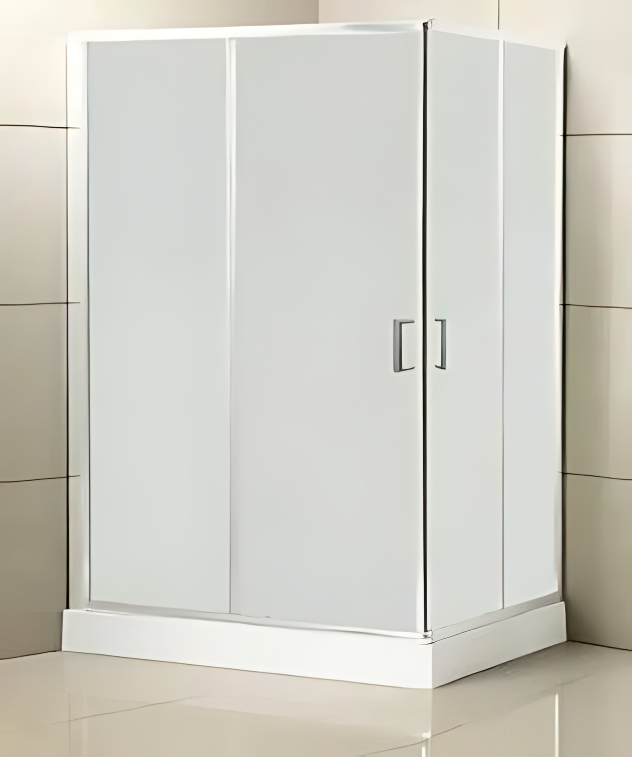 Душевой уголок BelBagno UNO-195-AH-2-100/80-P-Cr, матовое стекло, без поддона, 100х80