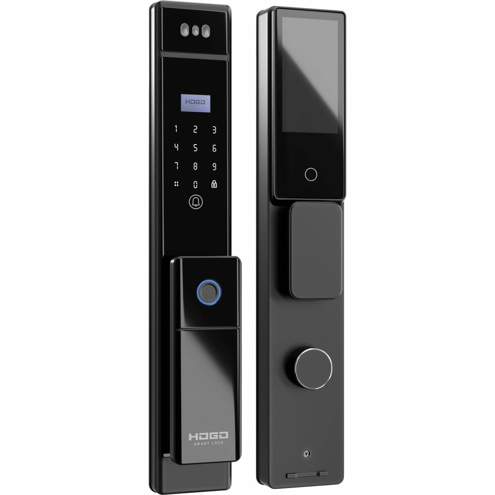 Умный электронный замок HOGO Smart Lock HOGO Face ID, PIN-код, отпечаток пальца, карта доступа или стикер для смартфона V08 HgV08