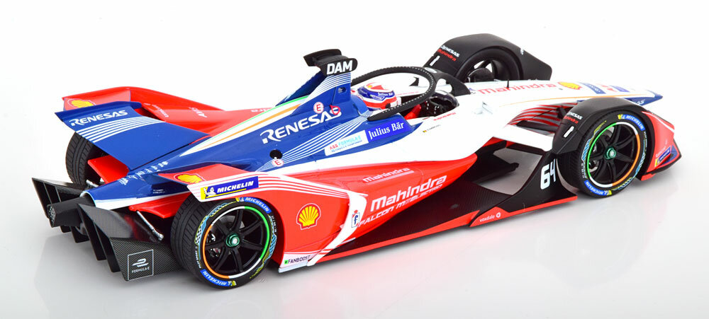Модель коллекционная MINICHAMPS Mahindra formula e jerome d'ambrosio season 5 2018 / махиндра формула е — фото 1