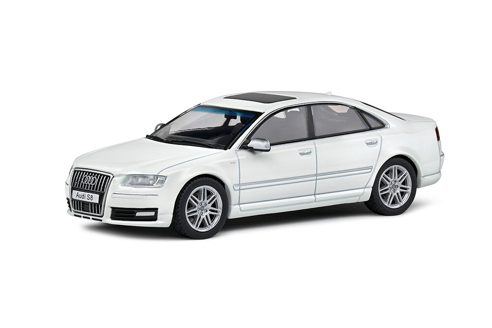 Модель коллекционная SOLIDO Audi S8 (A8) D3 2010 white / ауди С8 белый