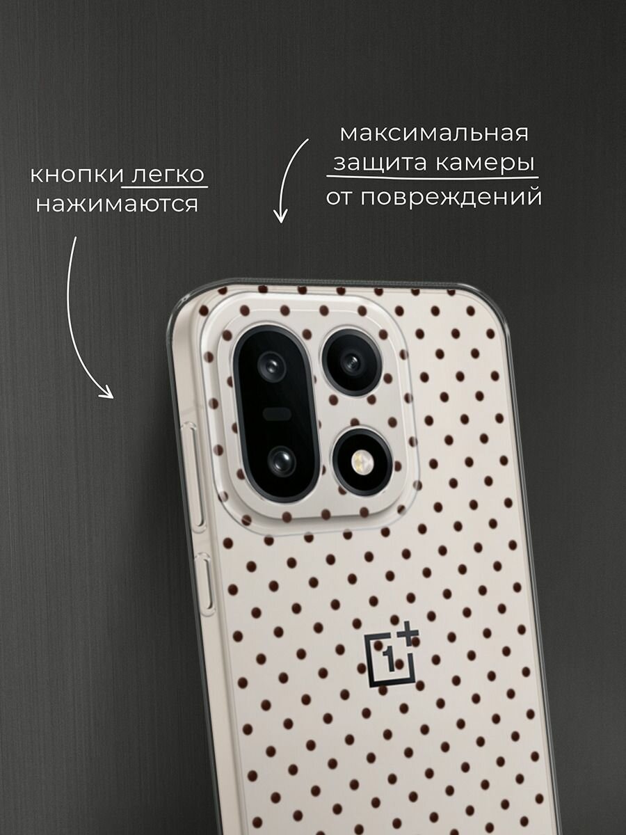Силиконовый чехол на OnePlus 15 / Ван Плас 15 с принтом Ушки котика — фото 1