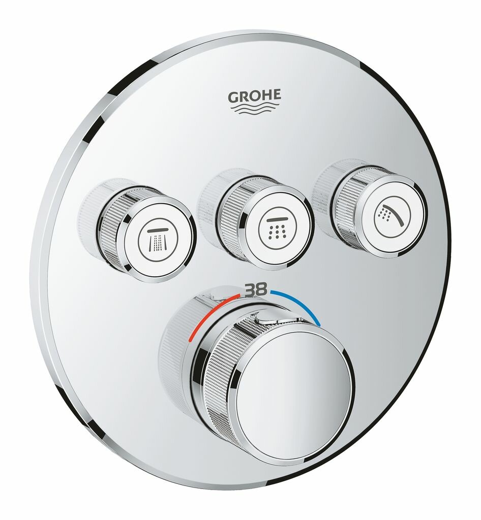 Внешняя часть термостата Grohe "Grohtherm SmartControl". 29121000
