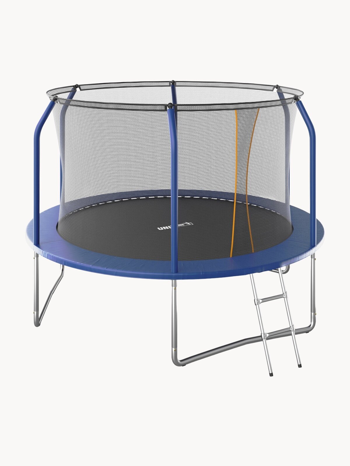 Каркасный батут UNIX Line SUPREME BASIC 10 ft диаметр 305 см, допустимый вес пользователя 150 кг, синий