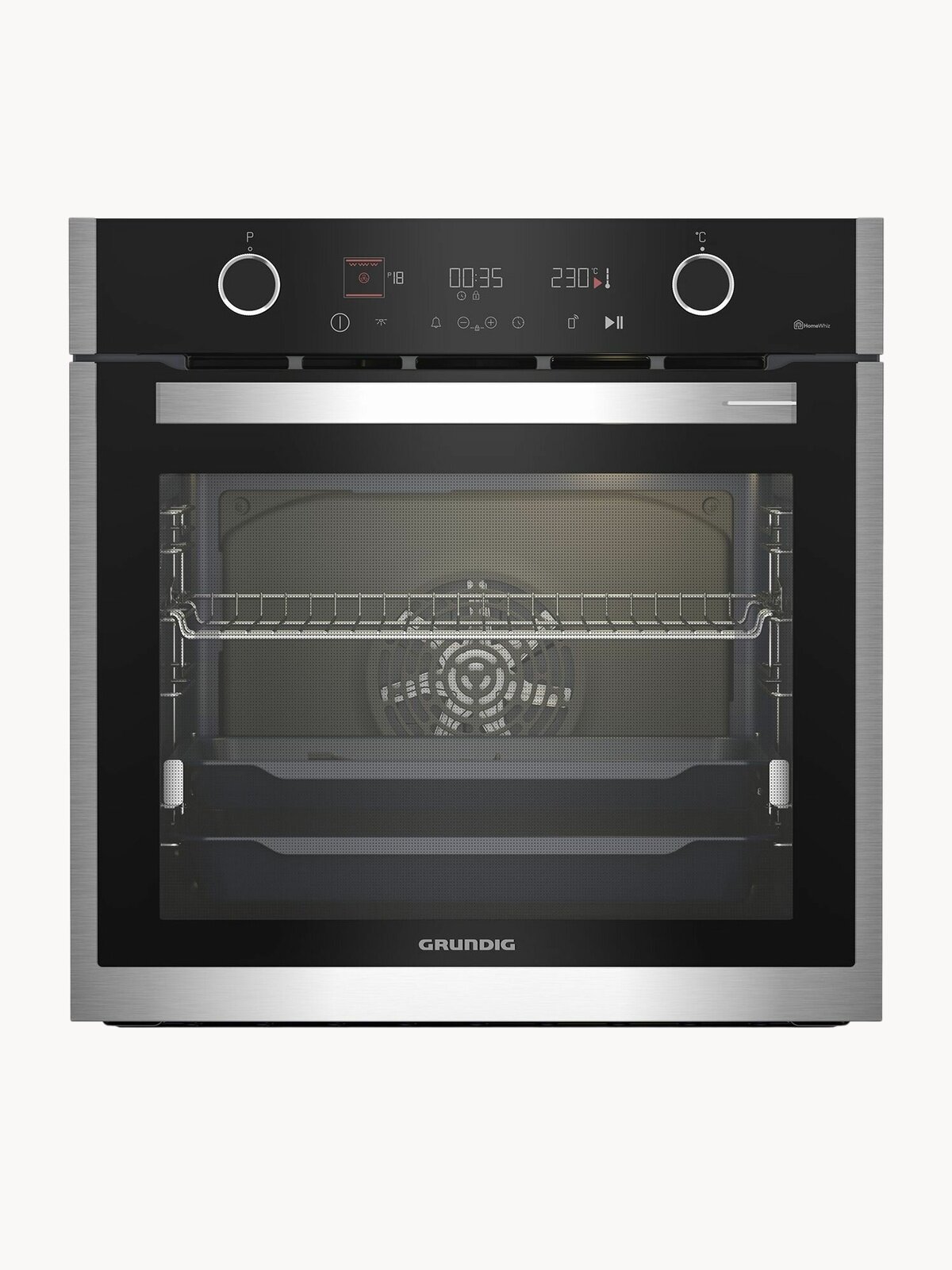 Встраиваемый электрический духовой шкаф Grundig GEBM19400BCH, черный