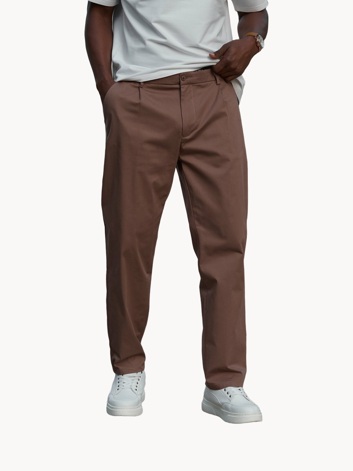 Брюки чинос классические широкие