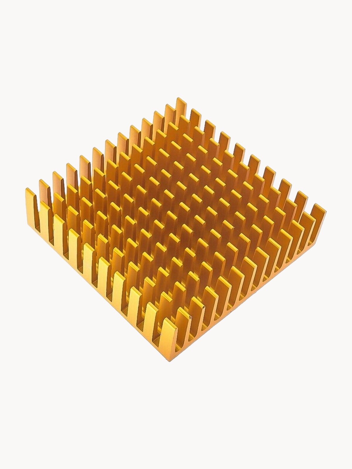 Радиатор охлаждения 40x40x11мм c самоклеящейся лентой 3M. Для охлаждения чипов электроники ПК, видеокарты, материнской платы.