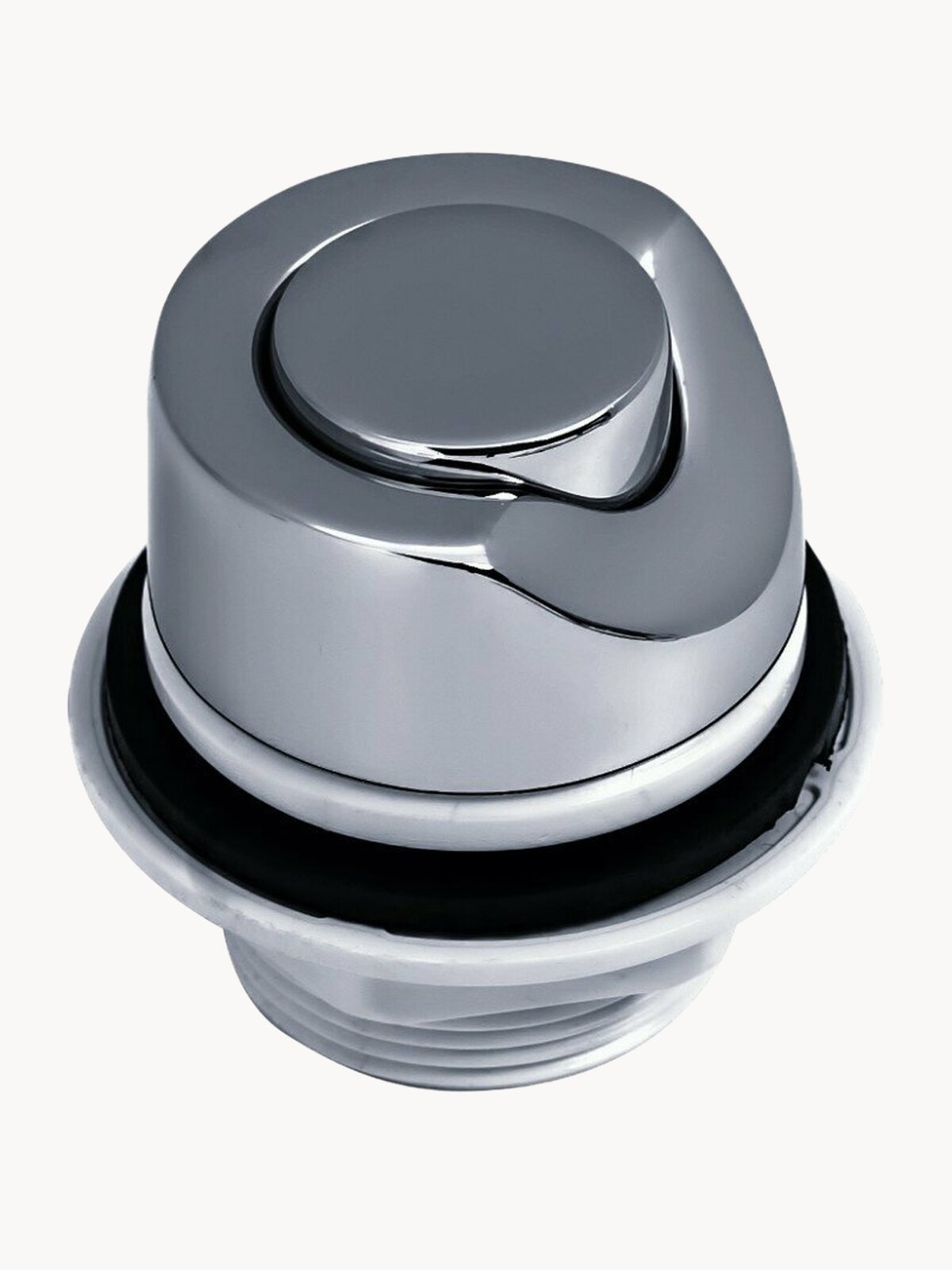 Пневмокнопка 1Marka, для гидромассажной ванны Дюна, латунь/ABS пластик, цвет хром