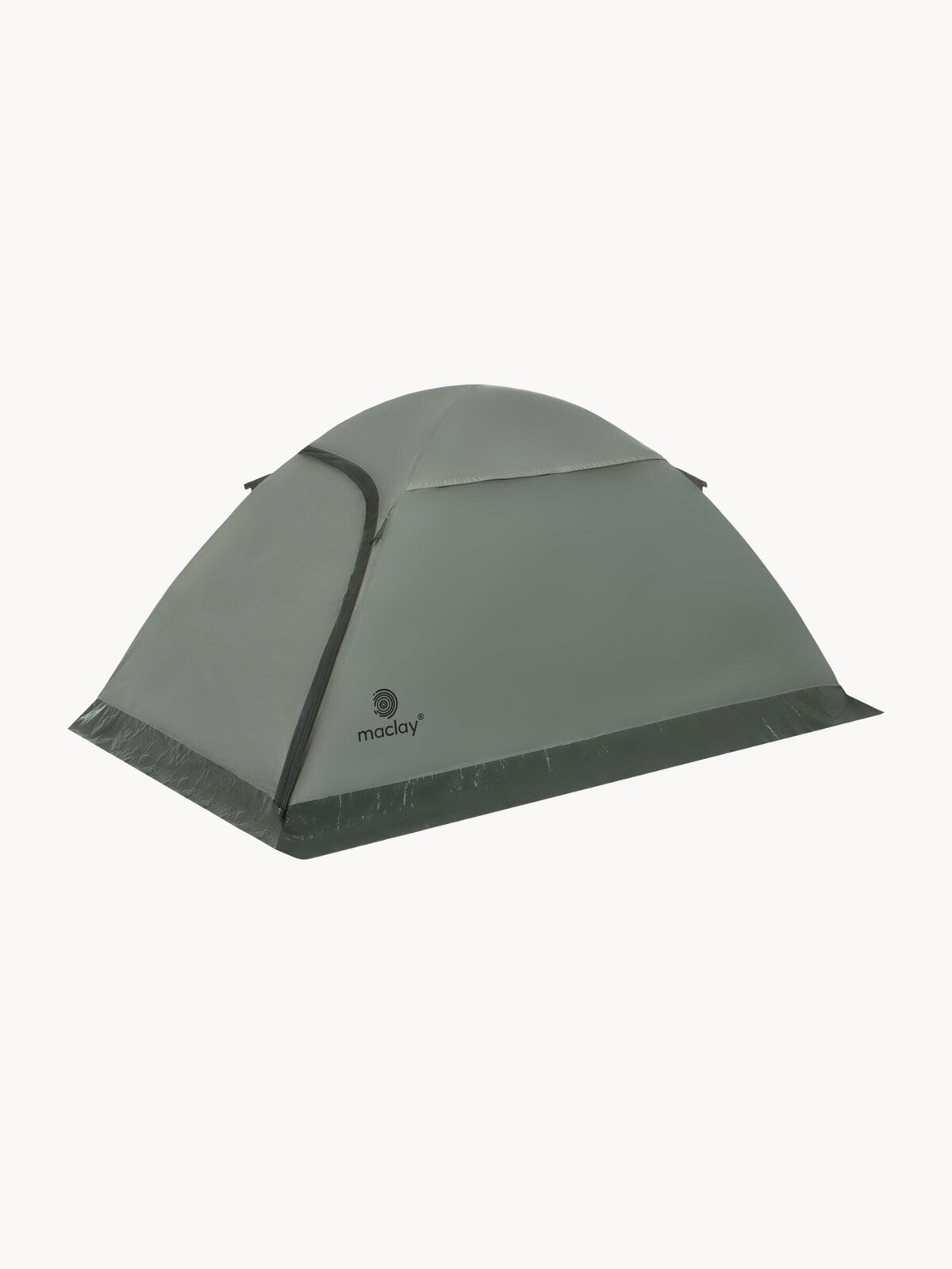Палатка трекинговая Maclay 2х-местная двухслойная зеленого цвета